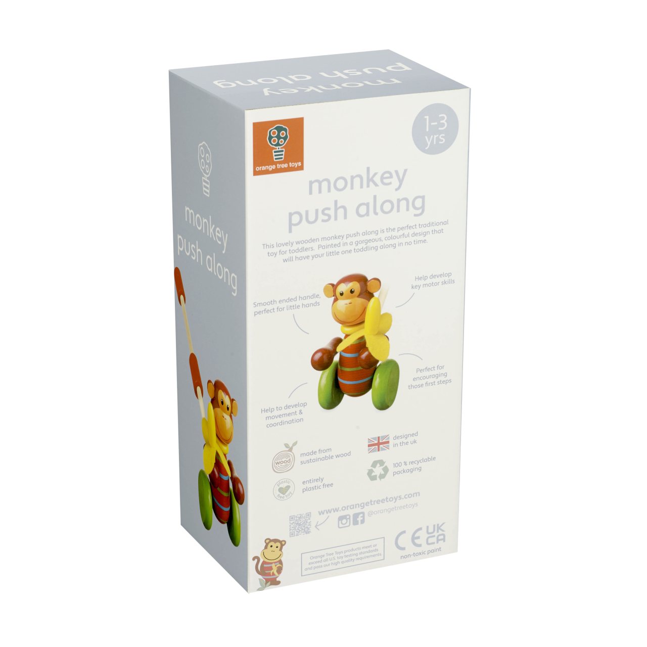 Monkey Push Along | Waterstones
