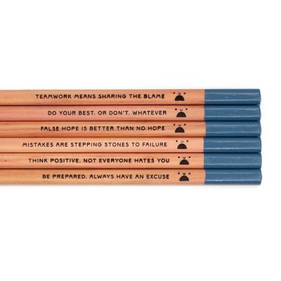 De-Motivational Pencil Set (Pack Of 10) | Waterstones