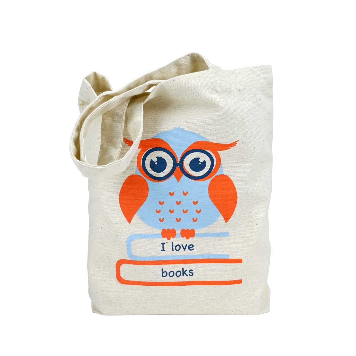 I Love Books Owl Mini Cloth Bag | Waterstones