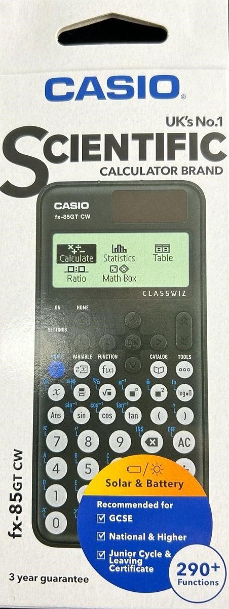 Casio FX-85 GT CW Scientific Calculator | Waterstones