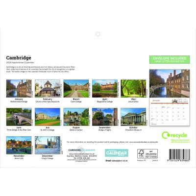 Cambridge A4 Calendar 2025 | Waterstones