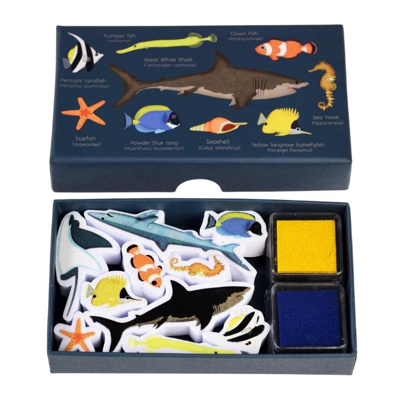 Ocean Set Of Mini Stamps | Waterstones