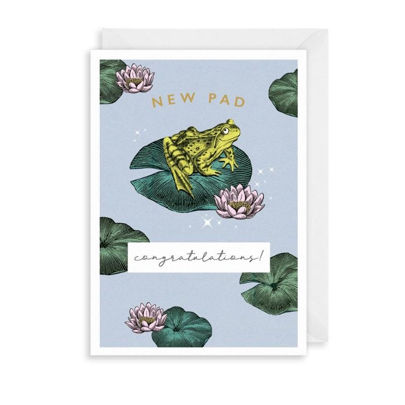 New Pad Frog, Congratulations Greeting Card | Waterstones