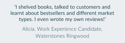 Work Experience | Waterstones Careers | Waterstones