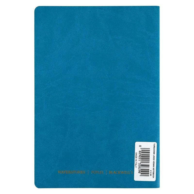 Turquoise Lined Vegan A5 Notebook | Waterstones