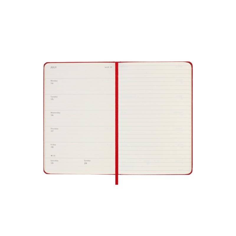 Red Pocket Wkly Hard 12M Diary 2025 | Waterstones