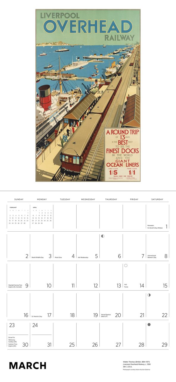 2025 England By Rail Wall Calendar | Waterstones