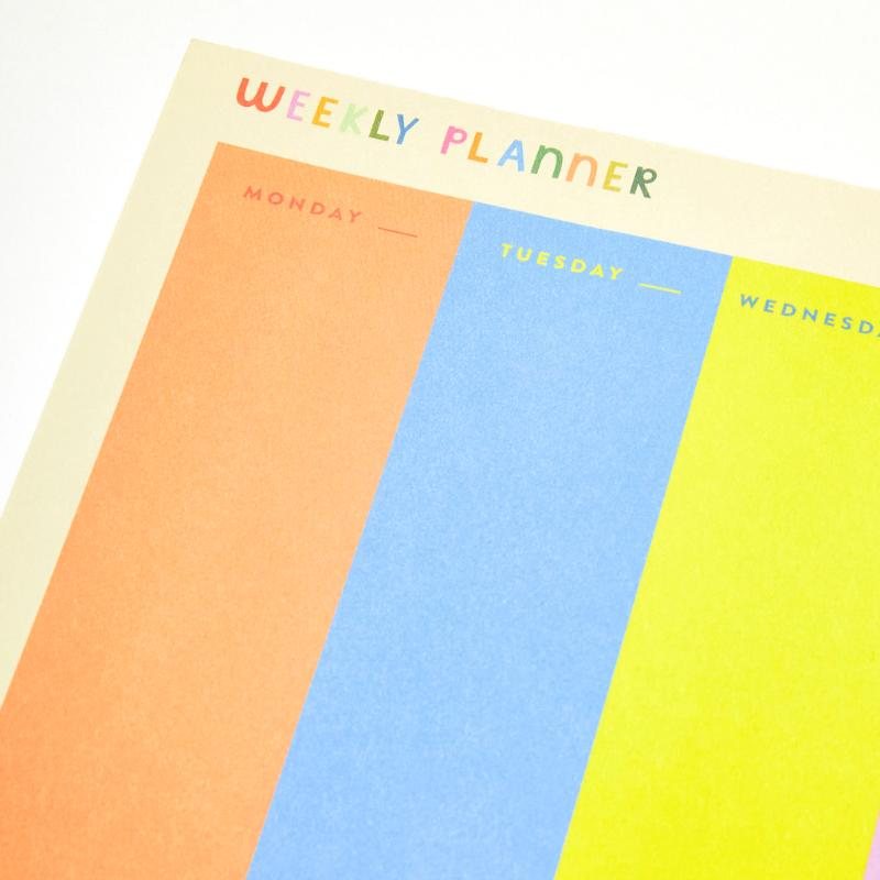 Rainbow Weekly Planner | Waterstones