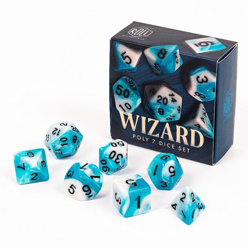 Wizard 7 Polyhedral Dice Set | Waterstones