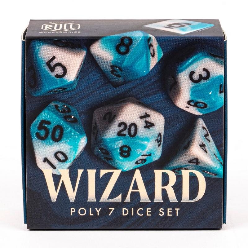 Wizard 7 Polyhedral Dice Set | Waterstones