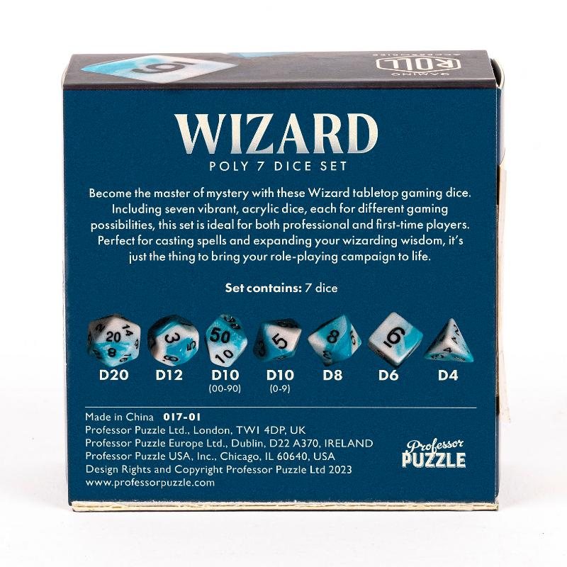 Wizard 7 Polyhedral Dice Set | Waterstones