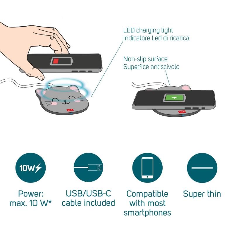 Cat Smartphone Wireless Charger | Waterstones