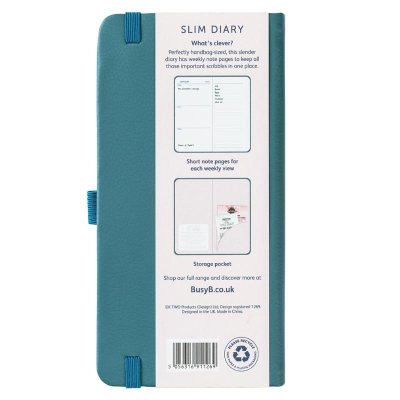 Busy B Green Slim Diary 2025 | Waterstones
