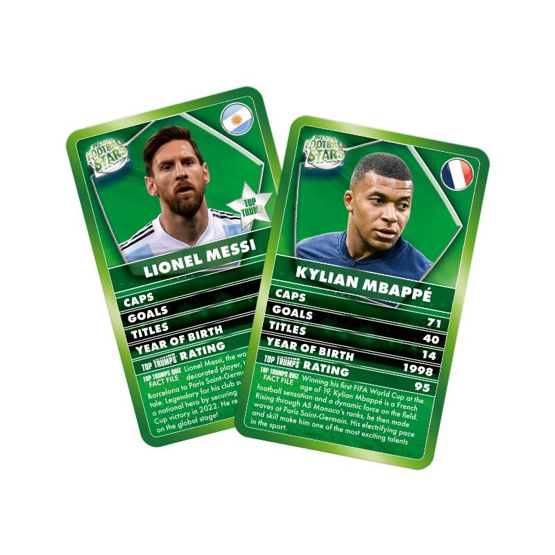World Football Stars Green Top Trumps Specials Card Game | Waterstones