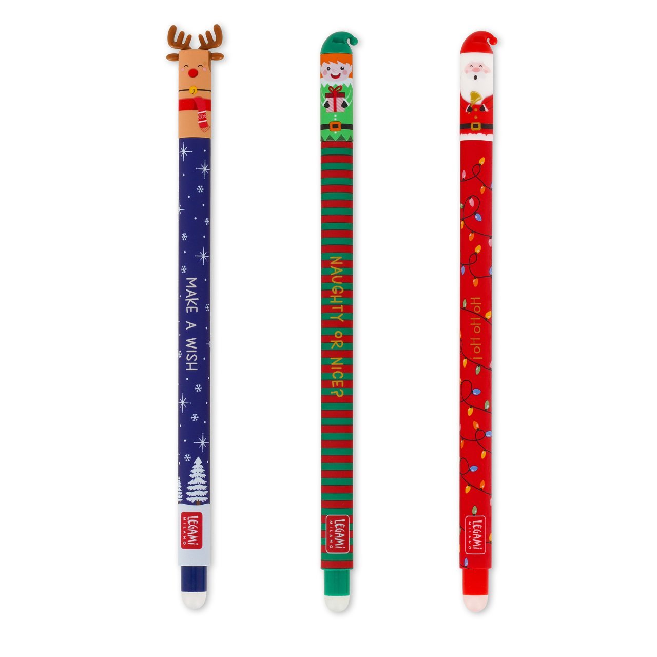 Xmas Characters Erasable Pen Set Of 3 | Waterstones