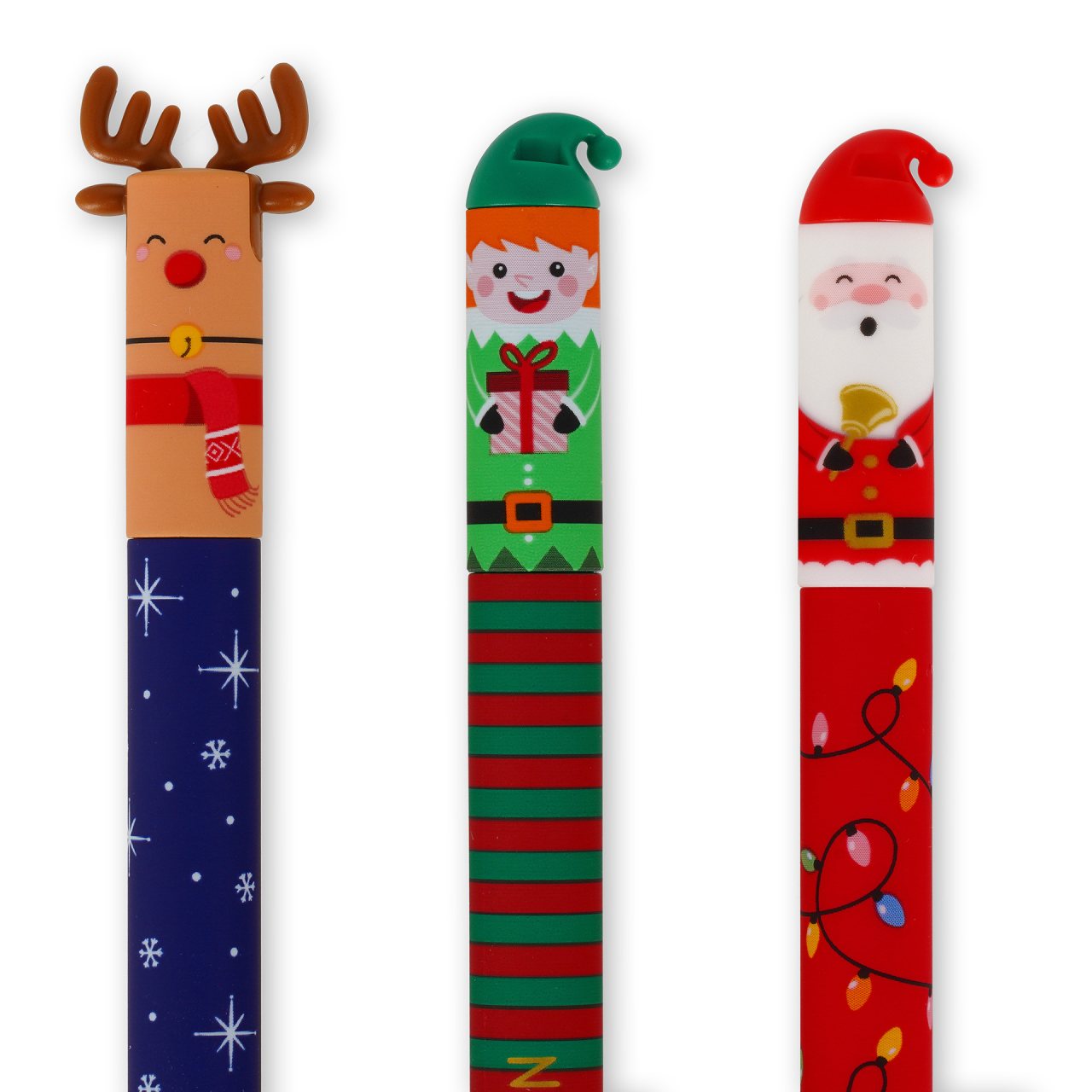 Xmas Characters Erasable Pen Set Of 3 | Waterstones