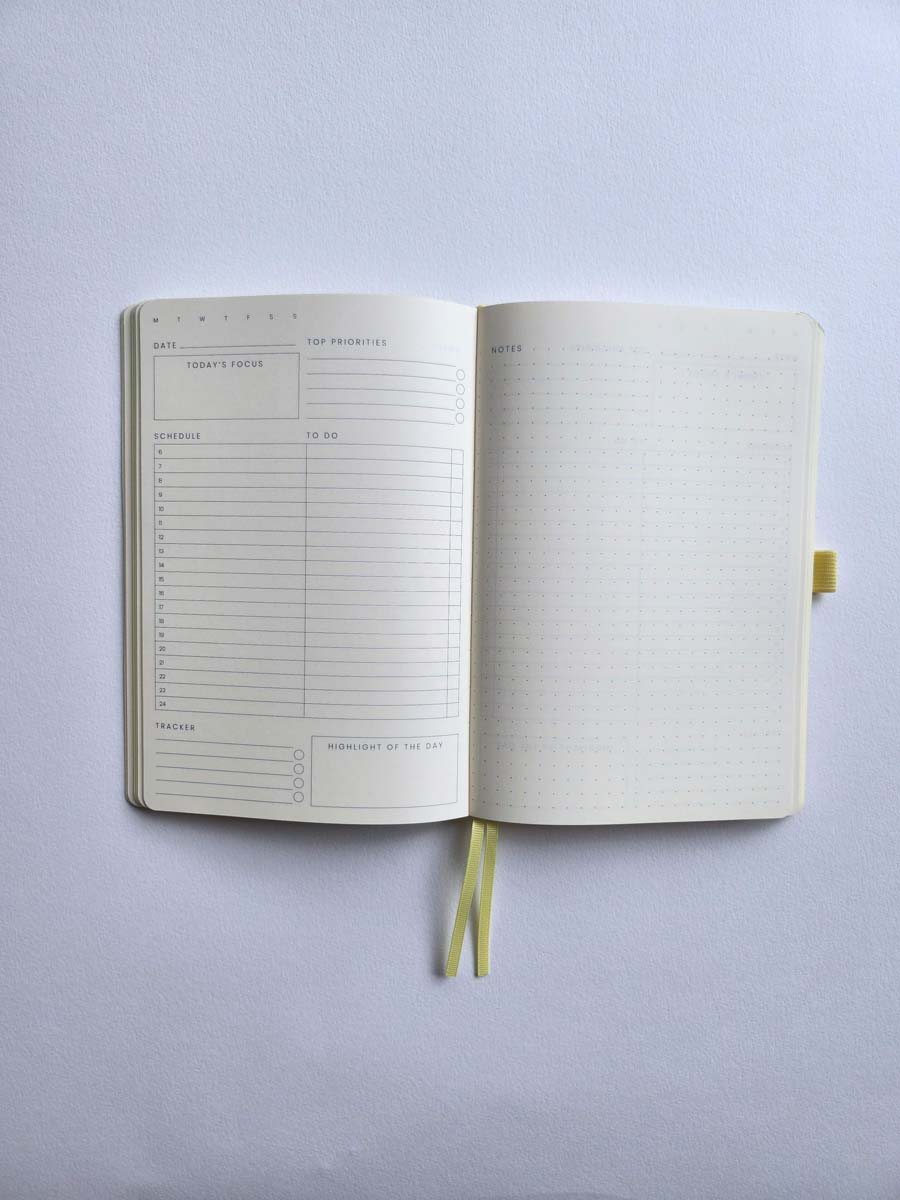 Yellow A5 Col Daily Planner Optimism | Waterstones