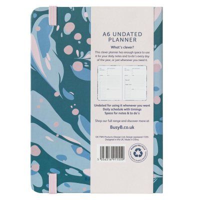 Marble Undated Planner A6 | Waterstones