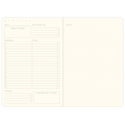 Dark Blue A5 Col Daily Planner Energy | Waterstones