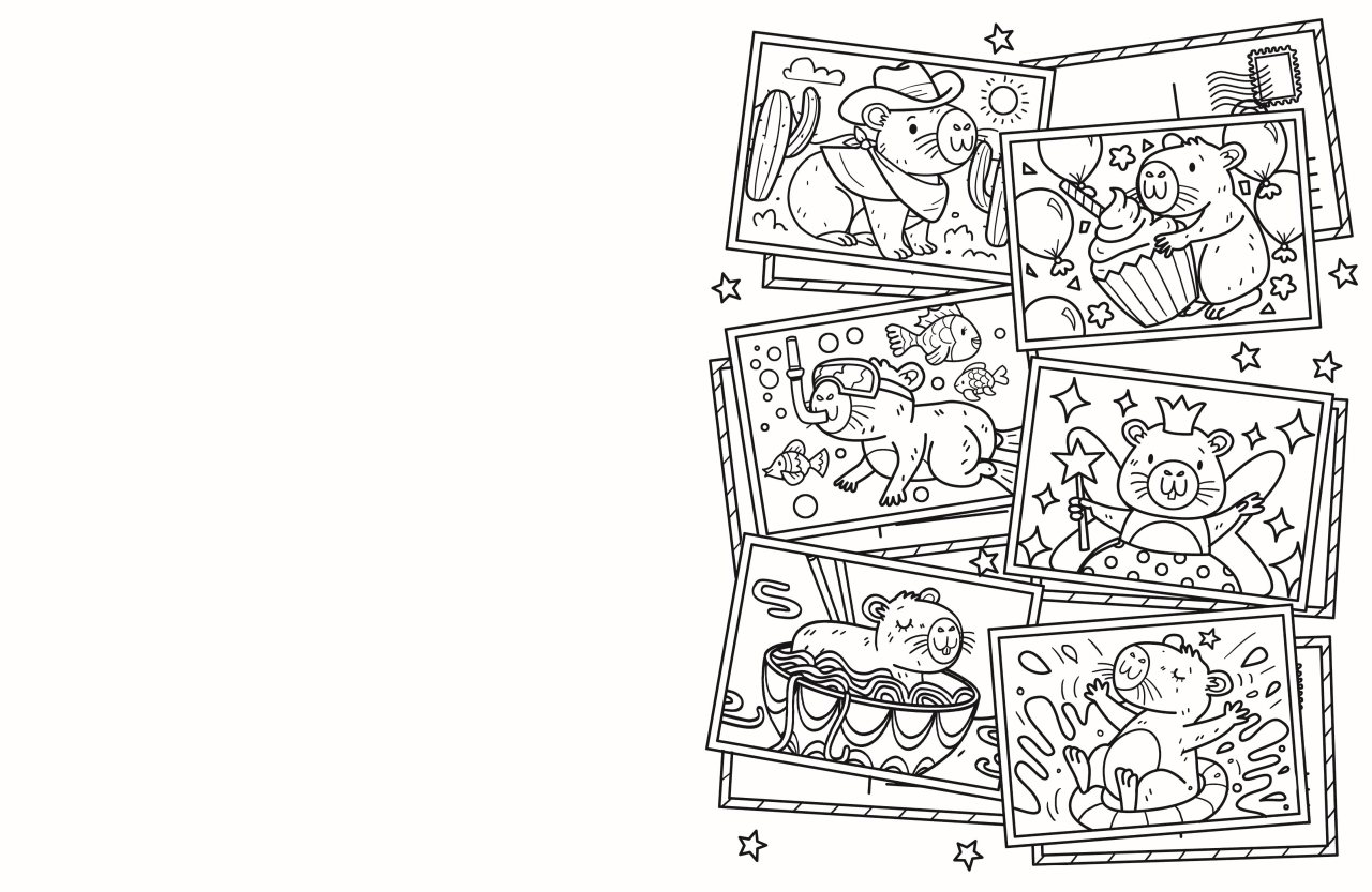 Capybara Cuties: Colouring Book by Scholastic, Rob Parkinson | Waterstones