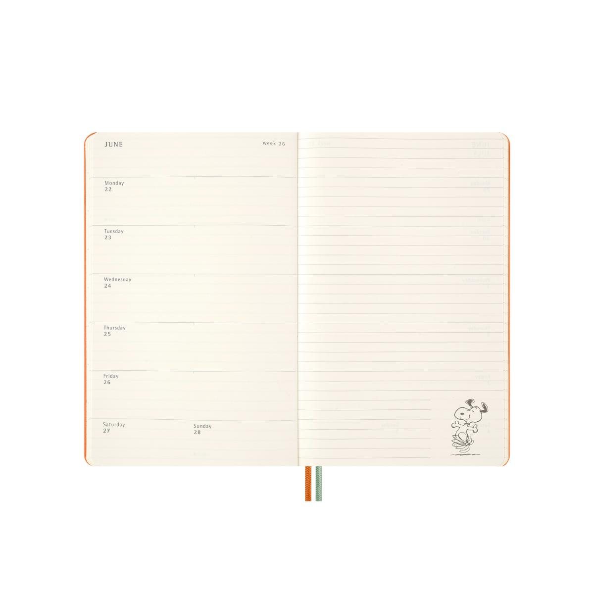 Peanuts Orange Week to View Diary 2026 | Waterstones