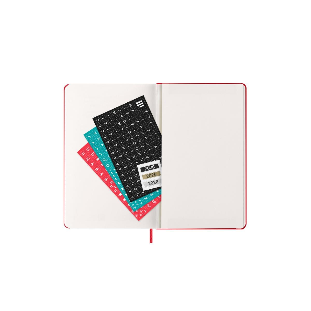 Red Large Daily Hard 12M Diary 2026 | Waterstones