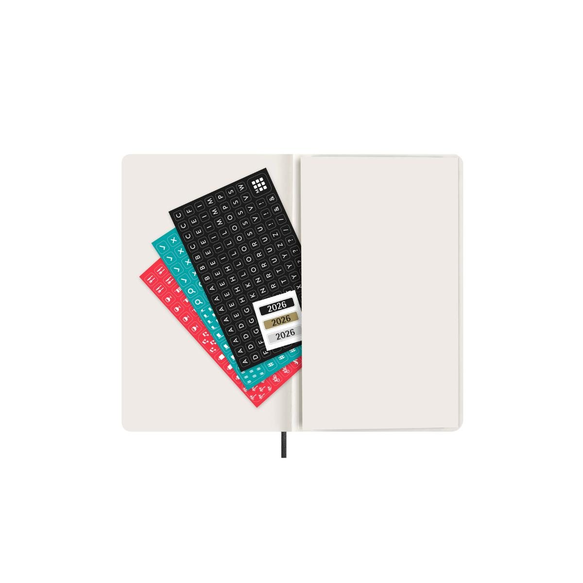 Black Large Daily Soft 12M Diary 2026 | Waterstones