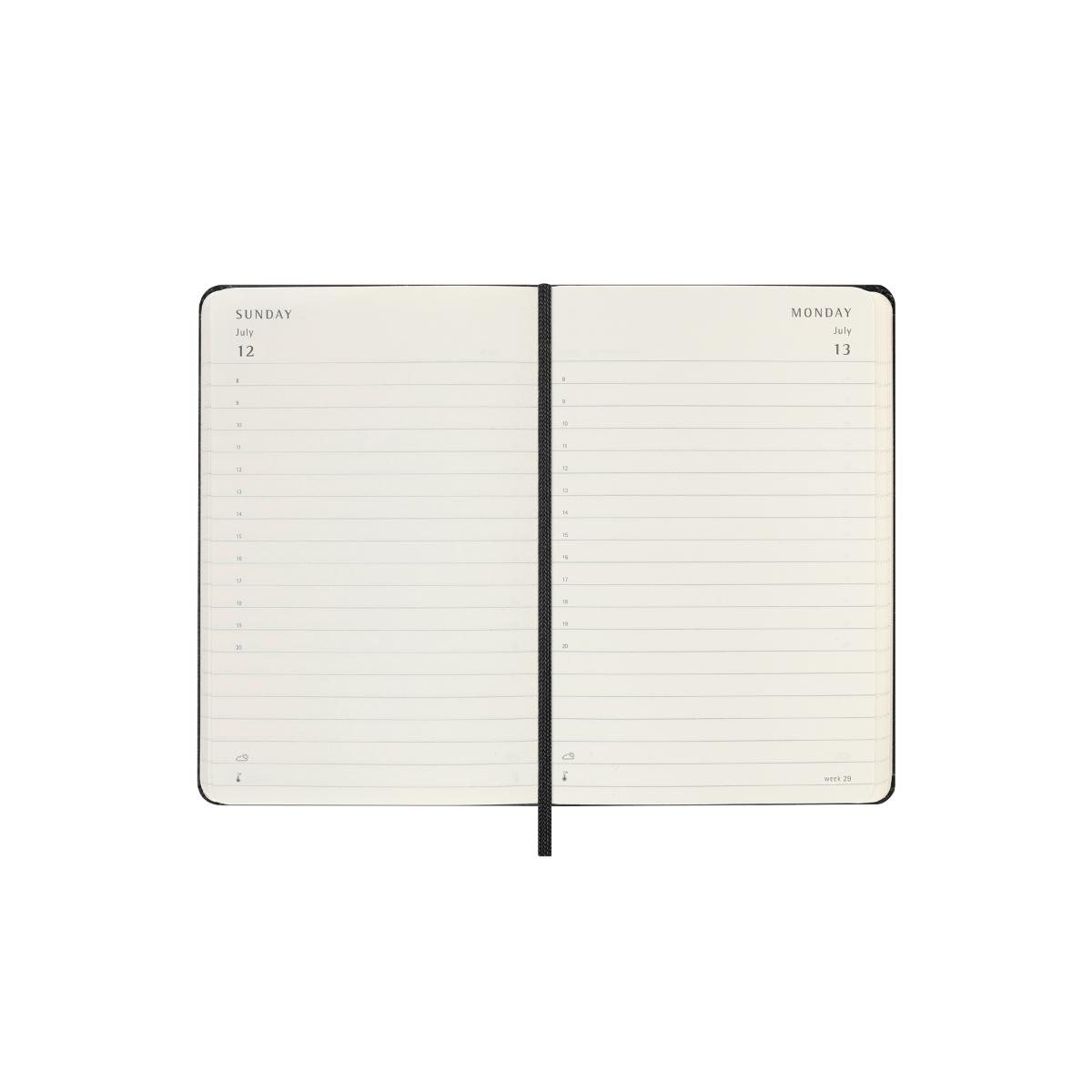 Black Pocket Daily Hard 12M Diary 2026 | Waterstones