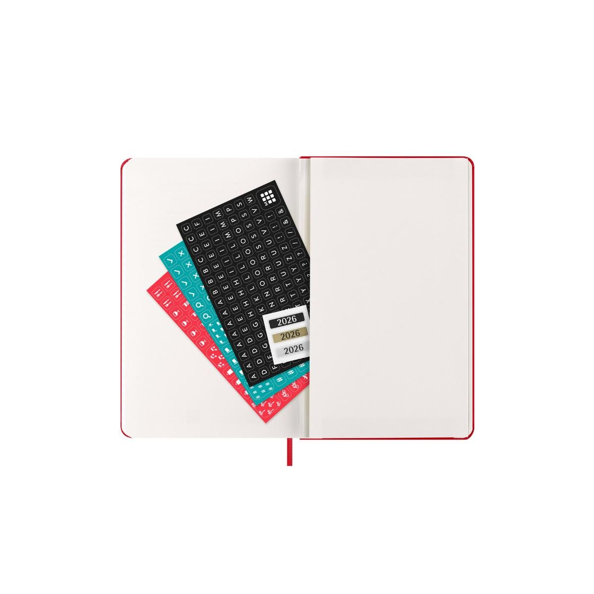 Red Large Weekly Hard 12M Diary 2026 | Waterstones
