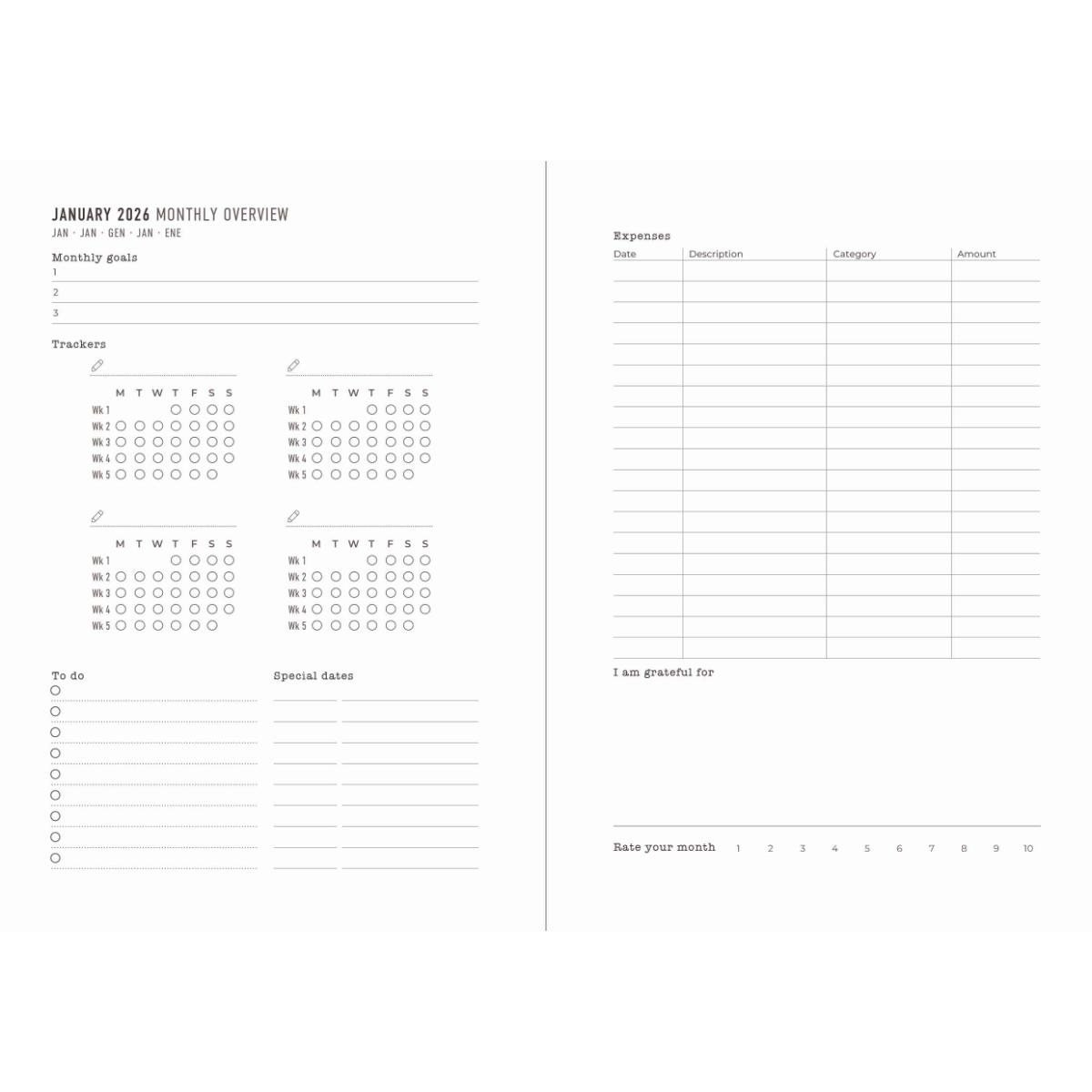 Berry Conscious Evergreen A6 Wtv Diary 2026 | Waterstones