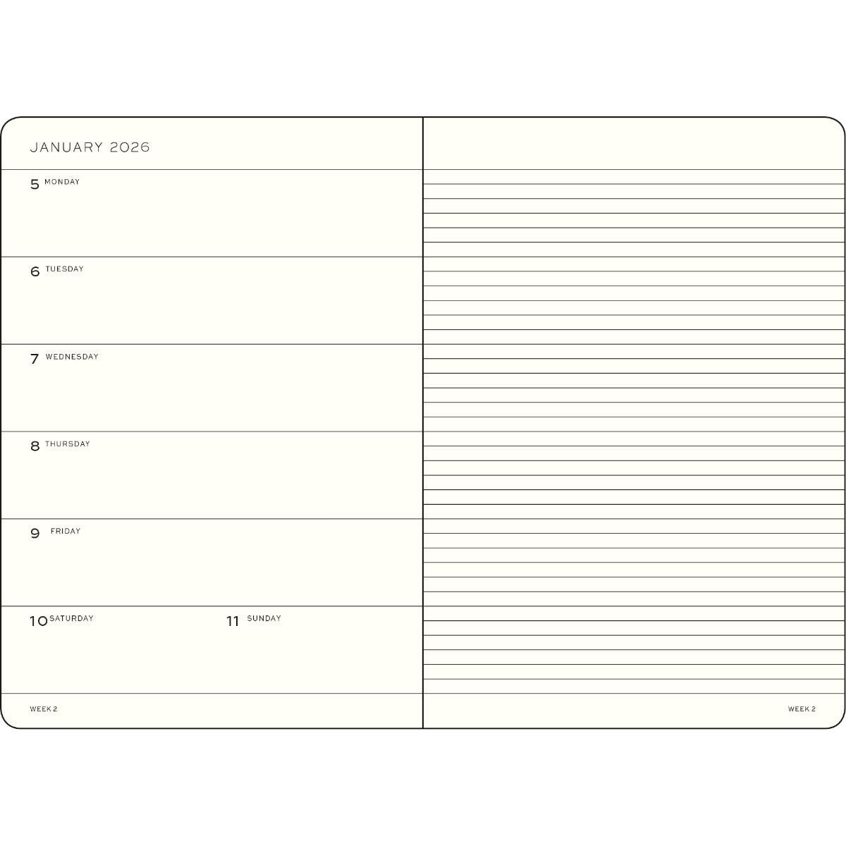 Rising Sun Pocket Weekly Notes Soft Diary 2026 | Waterstones