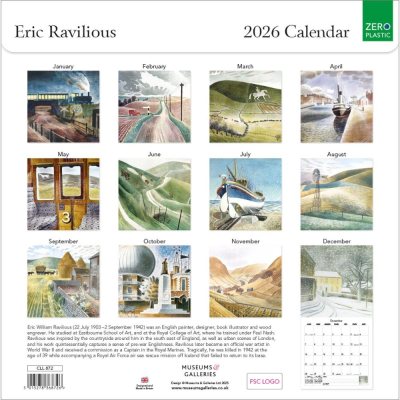 2026 Eric Ravillious Wall Calendar | Waterstones