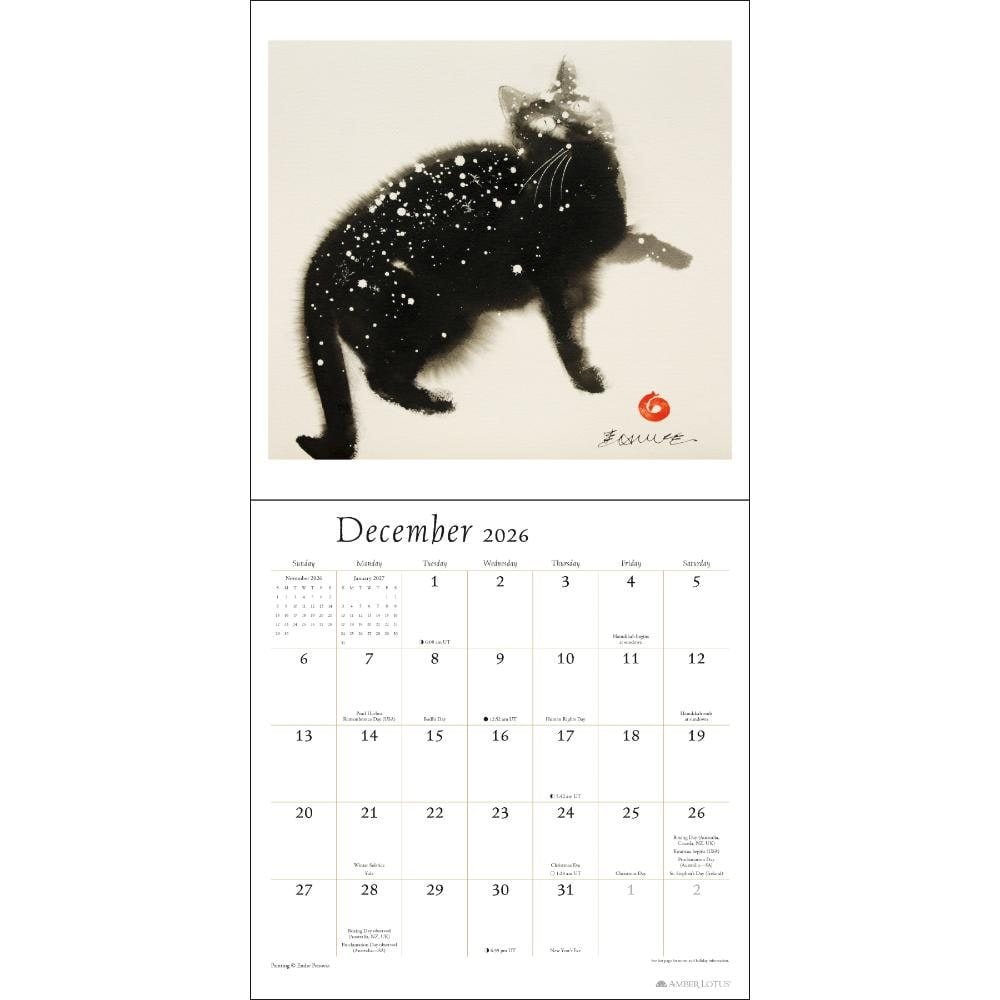 2026 The Artful Cat Wall Calendar by Endre Penovác | Waterstones