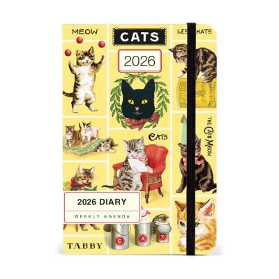 Cavallini Vintage Cats Pocket Diary 2026 | Waterstones