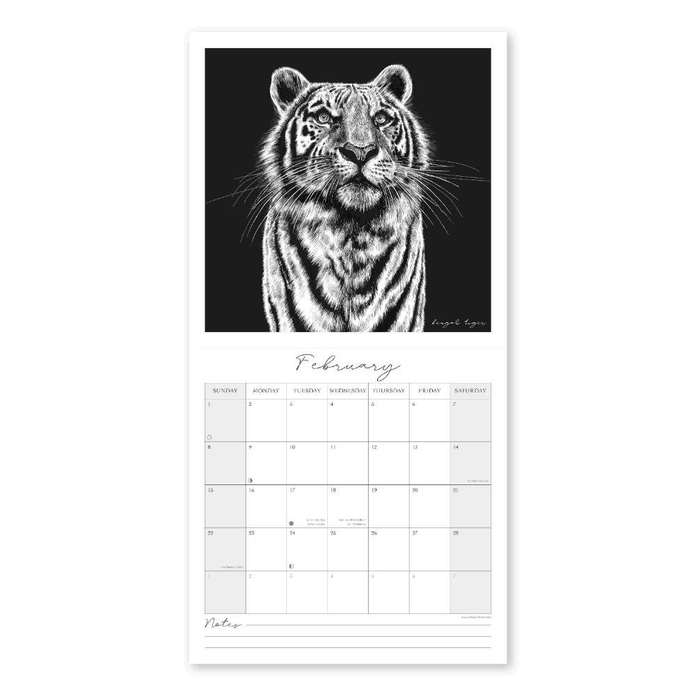 2026 Ink & Shadow Wall Calendar | Waterstones