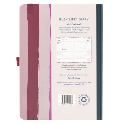 Busy B Multi Stripe Busy Life Diary 2026 | Waterstones