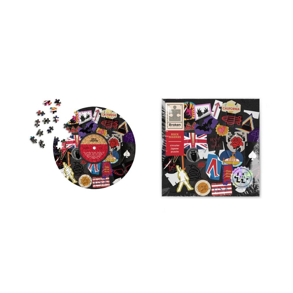 Rock Legends Broken Records 200 Piece Jigsaw Puzzle | Waterstones