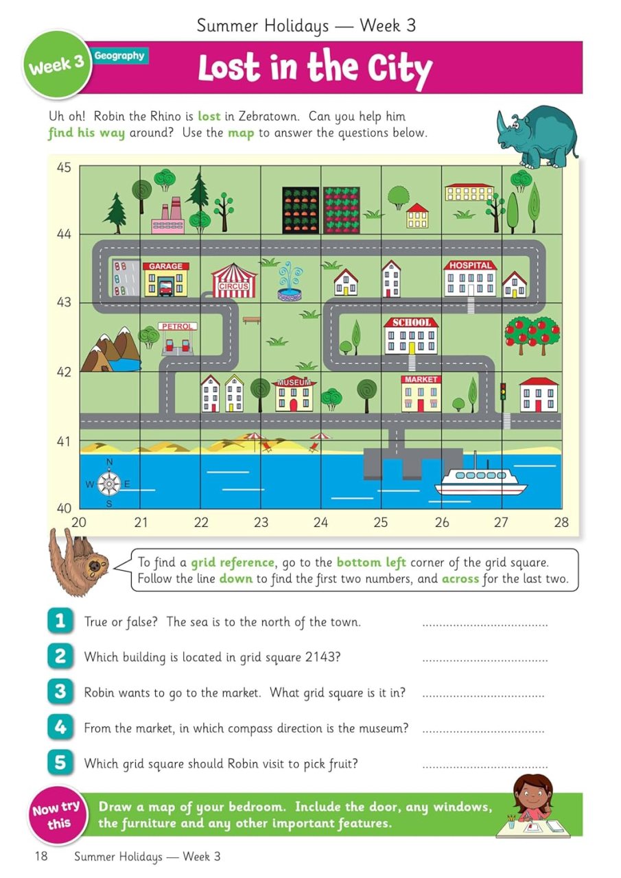 CGP Summer Holidays Activity Workbook - for kids between Year 3 and ...