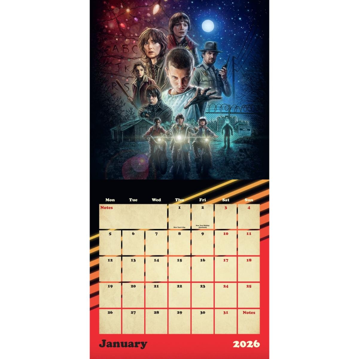 2026 Stranger Things Wall Calendar | Waterstones