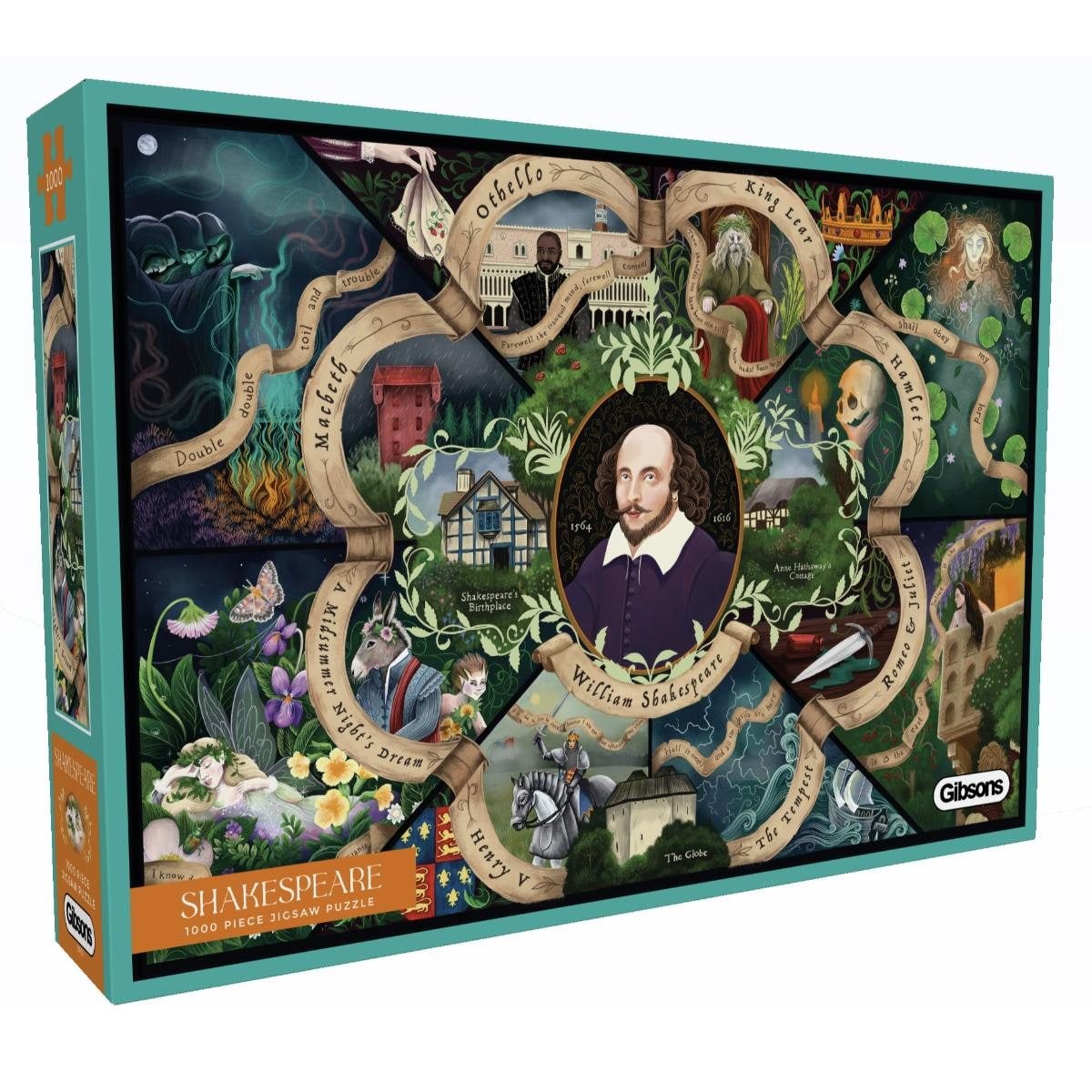 Shakespeare 1000 Piece Jigsaw Puzzle | Waterstones