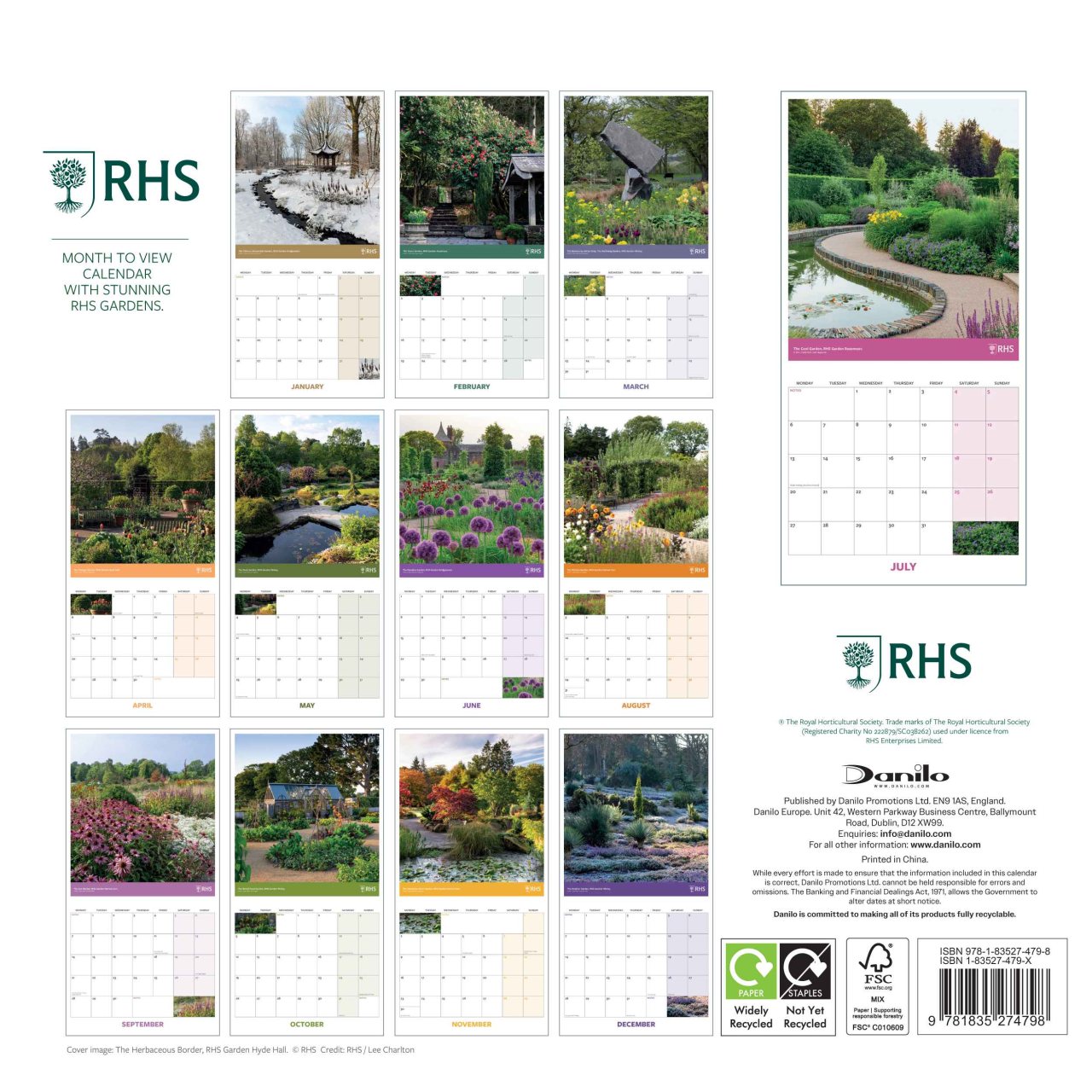 2026 Rhs Wall Calendar Env | Waterstones