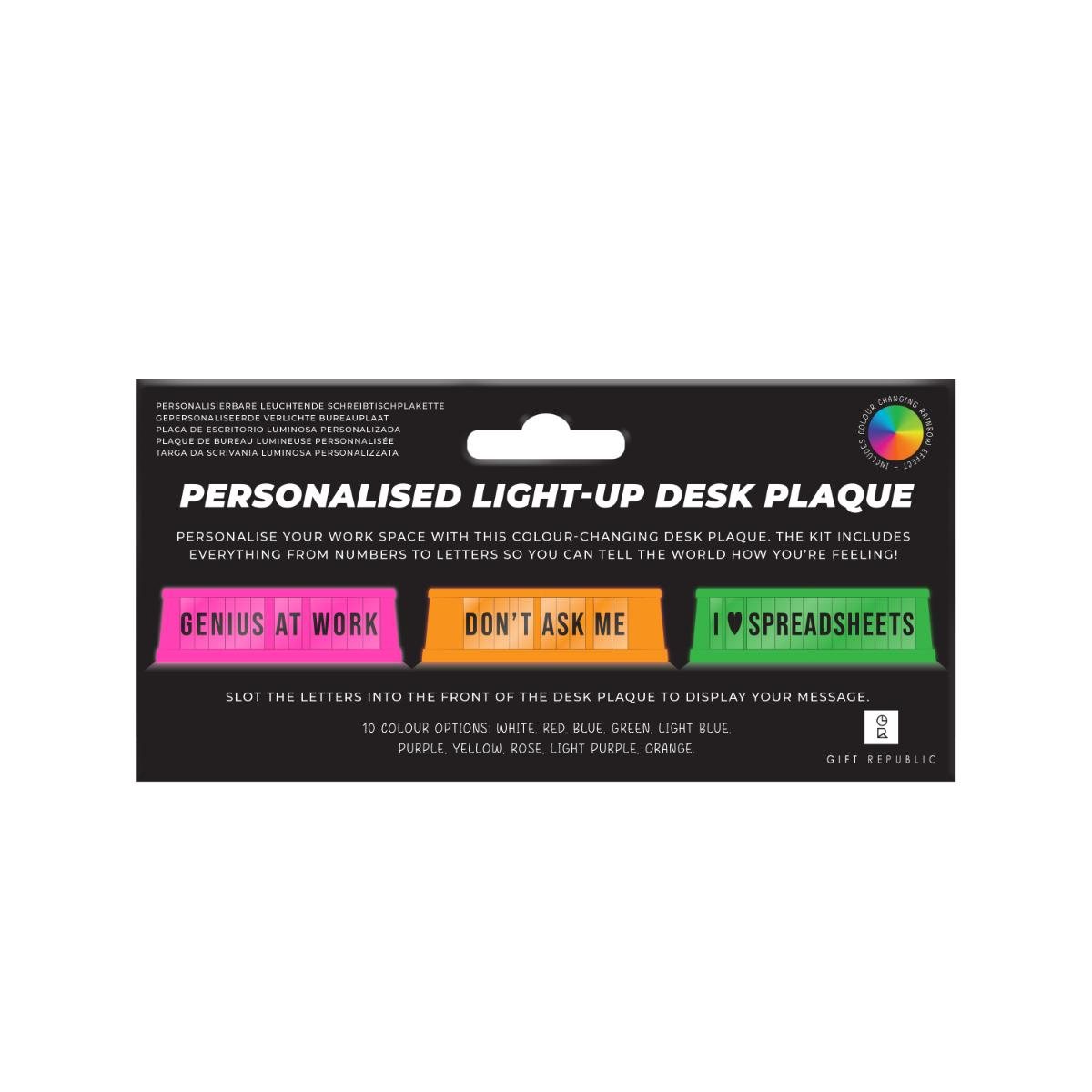 Light-Up Desk Plaque | Waterstones