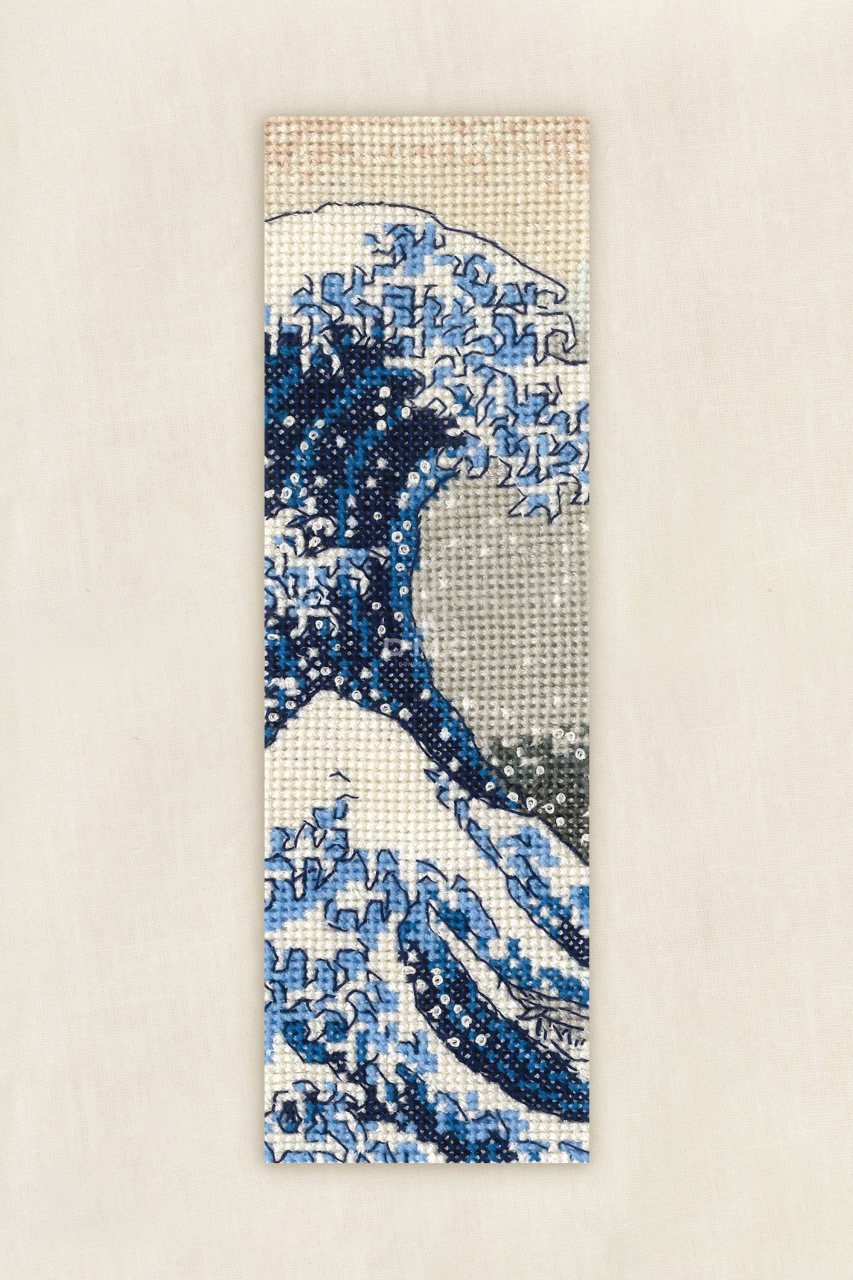 The Great Wave Cross Stitch Bookmark Kit | Waterstones
