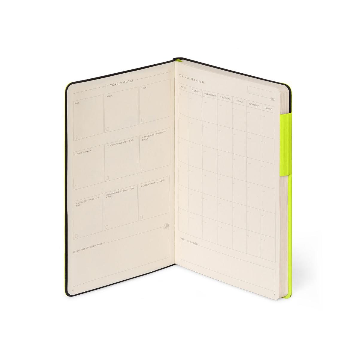 Chartreuse Lined Medium Notebook | Waterstones