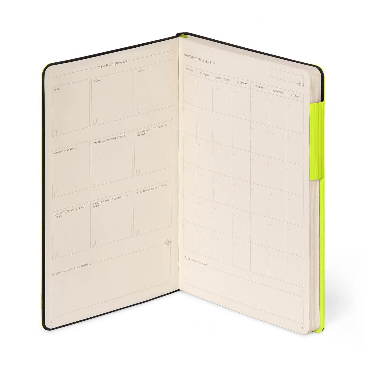 Chartreuse Lined Large Notebook | Waterstones