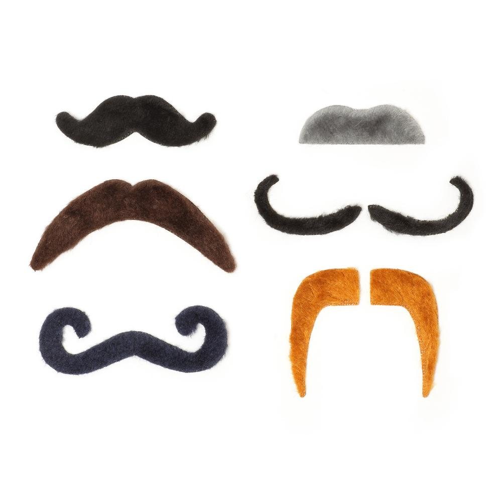 Fake Moustaches Set Of 6 | Waterstones