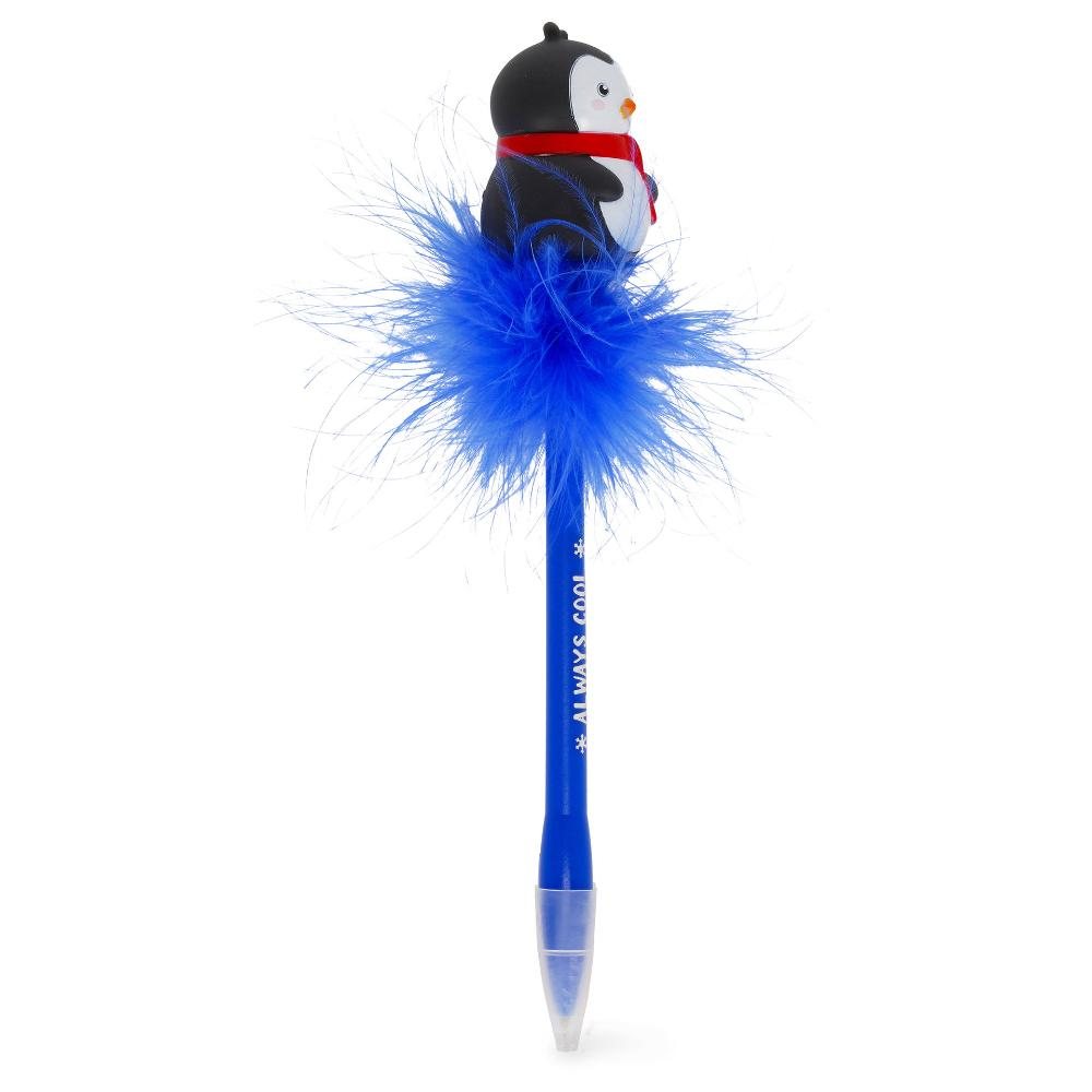 Penguin Light-Up Gel Pen Blue Ink | Waterstones