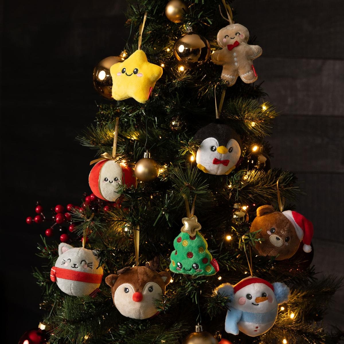 Teddy Plush Christmas Decoration | Waterstones