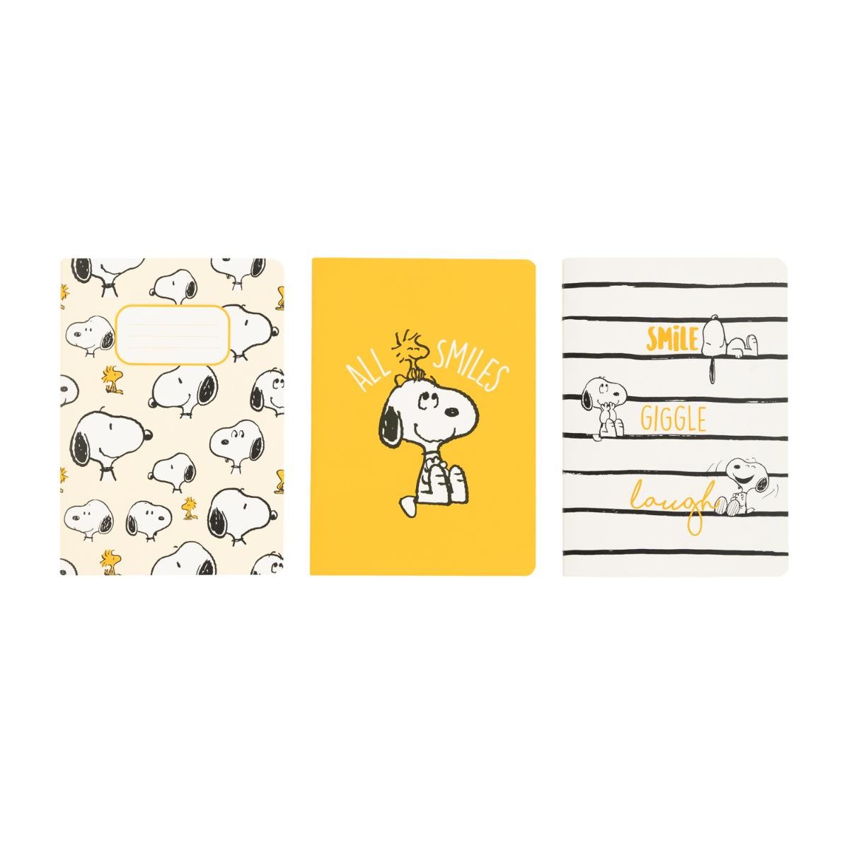 Snoopy Lazy Days Pack Of 3 A6 Notebooks | Waterstones