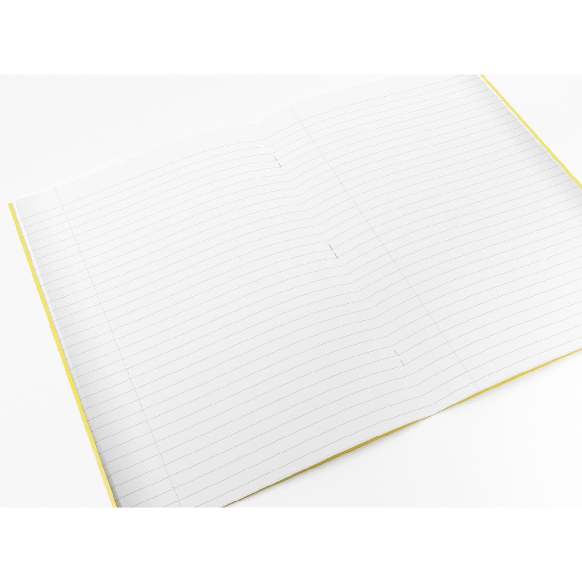 Silvine A4 Exercise Book - Lined With Margin (80 Pages) Yellow Cover ...
